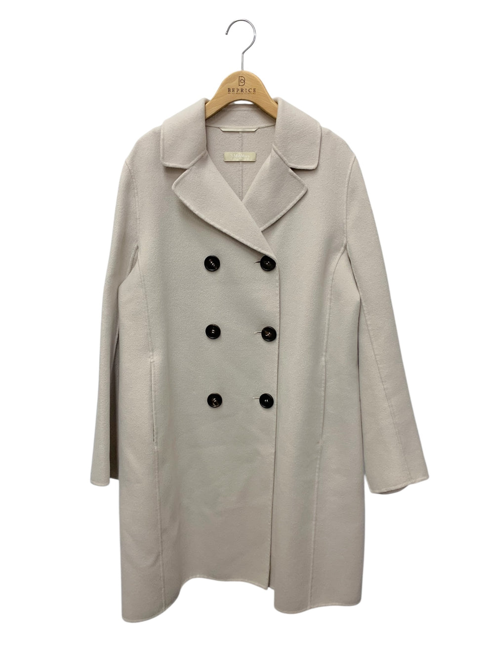エスマックスマーラ 508405800005 チェスターコート 46 グレージュ ウール | 中古ブランド品・古着通販ビープライス